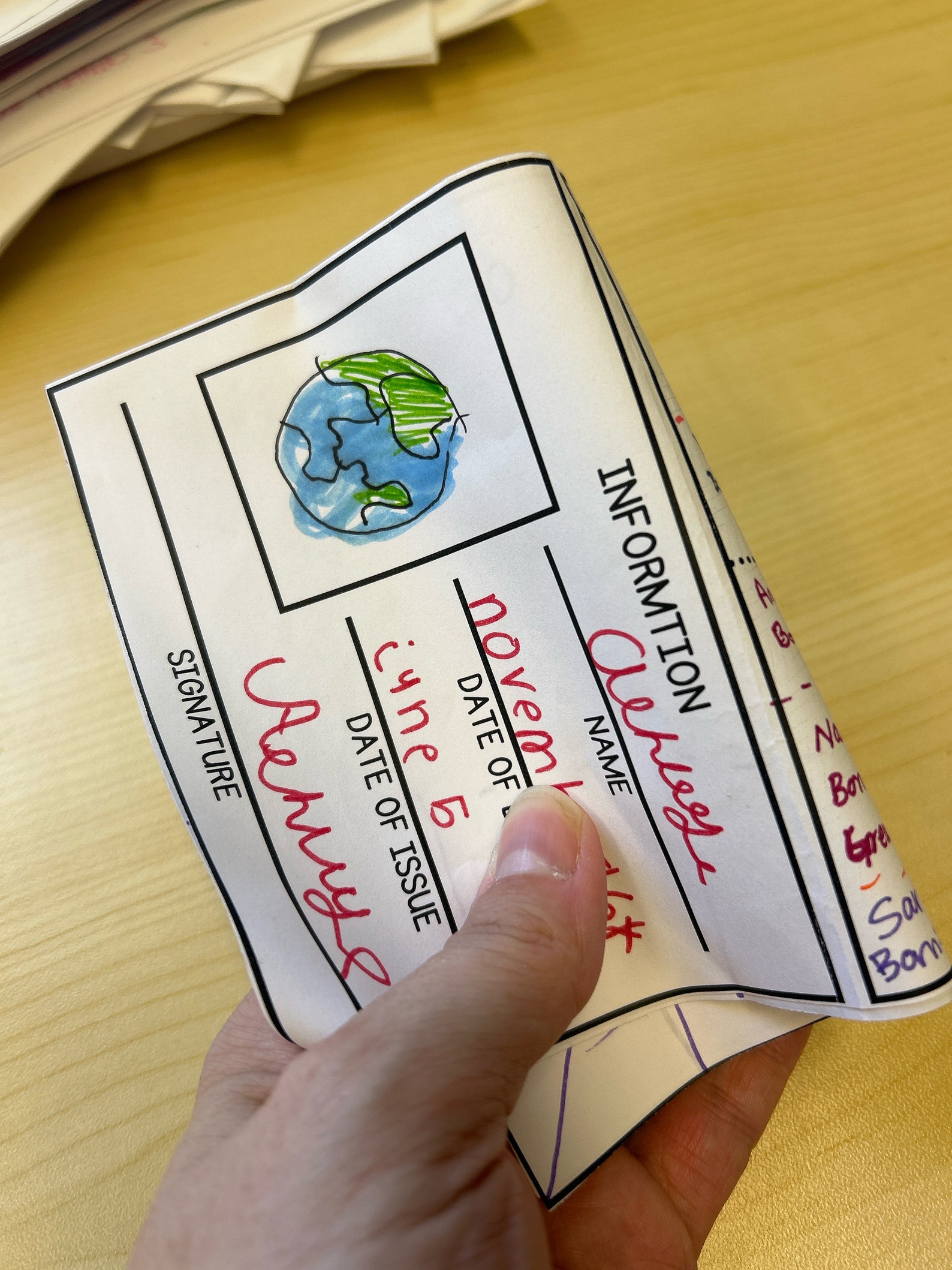 Classroom Passports Downloadable File Print at Home Blank Passport for ...