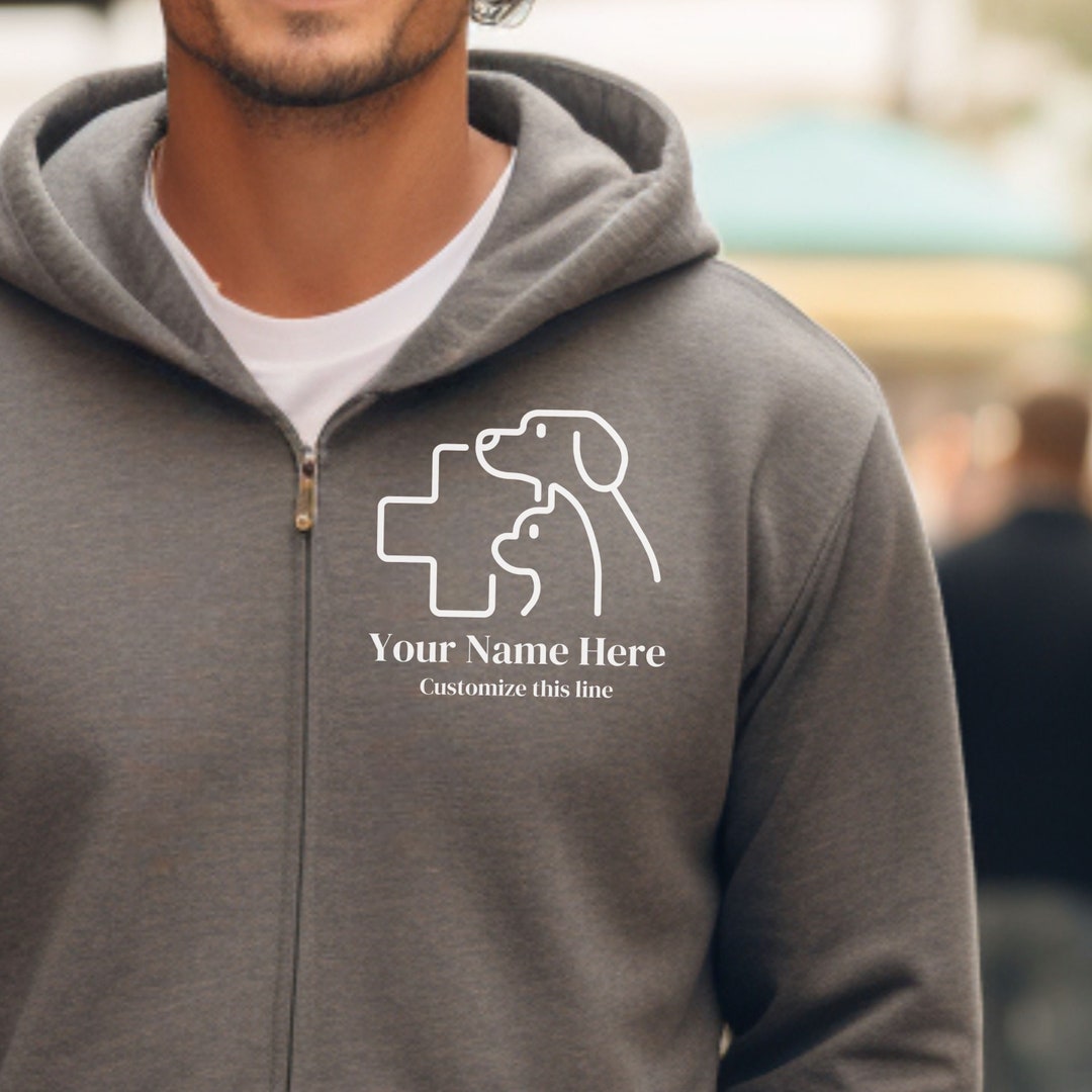 Personalized Vet Tech Jacket Custom Veterinarian Jacket Vet Clinic ...