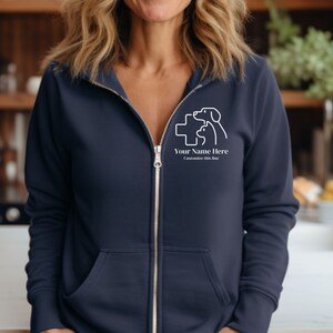 Personalized Vet Tech Jacket Custom Veterinarian Jacket Vet Clinic ...