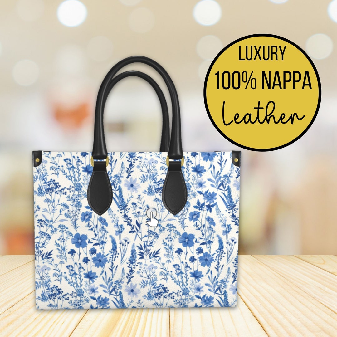 Toile Luxury Leather Tote Bag Luxury Gift for Wife Luxury Tote Bag Gift ...