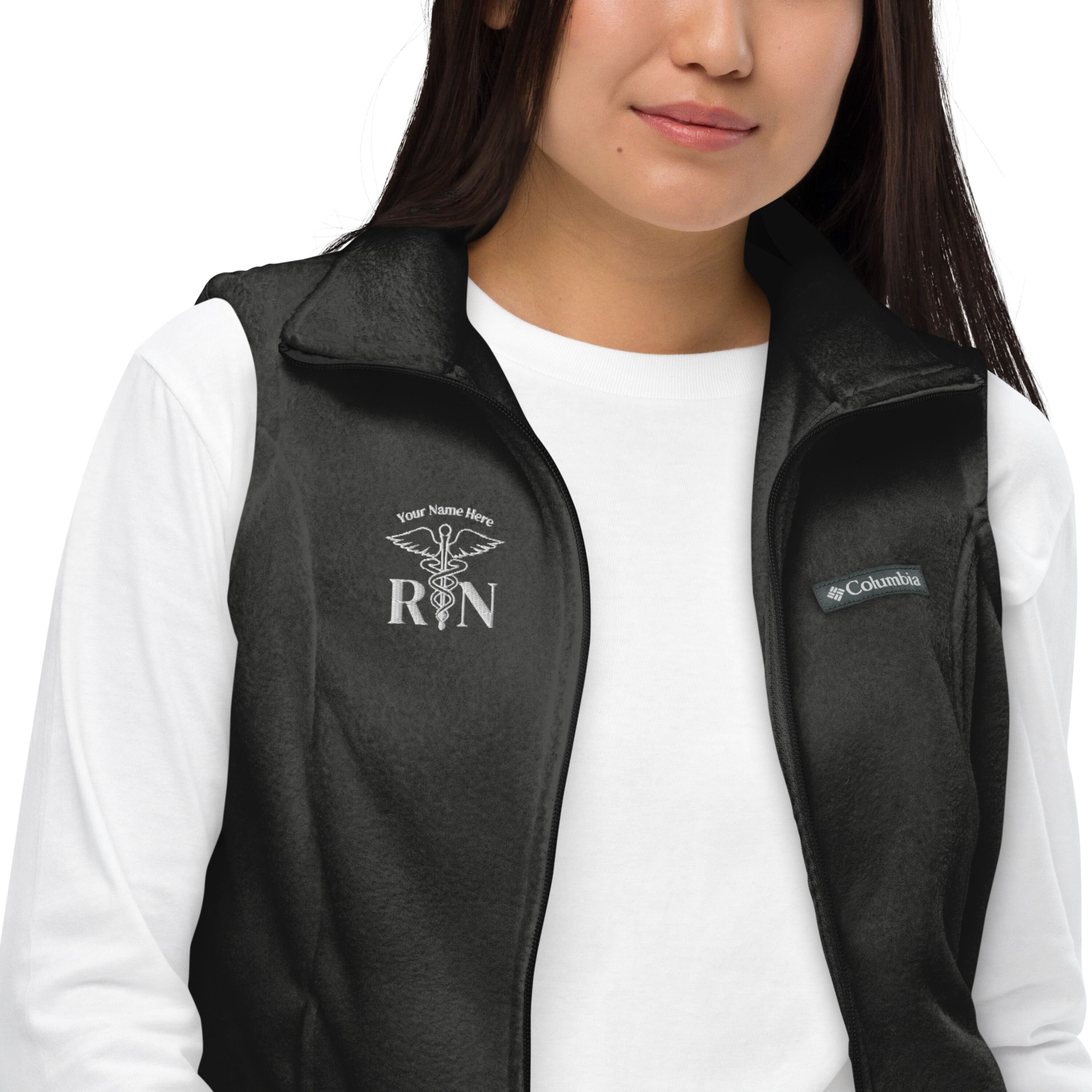 Personalized RN Vest Nurse Gift Personalized Nurse Fleece Vest Nurse ...
