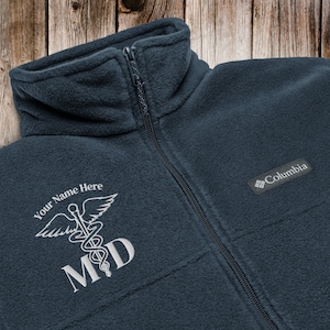 Personalized Doctor Jacket Gift MD Fleece Jacket Doctor Jacket ...