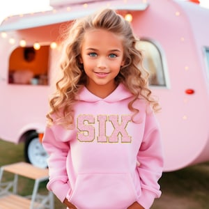 Custom Birthday Shirt Birthday Letter Patches Girls Birthday Sweatshirt ...