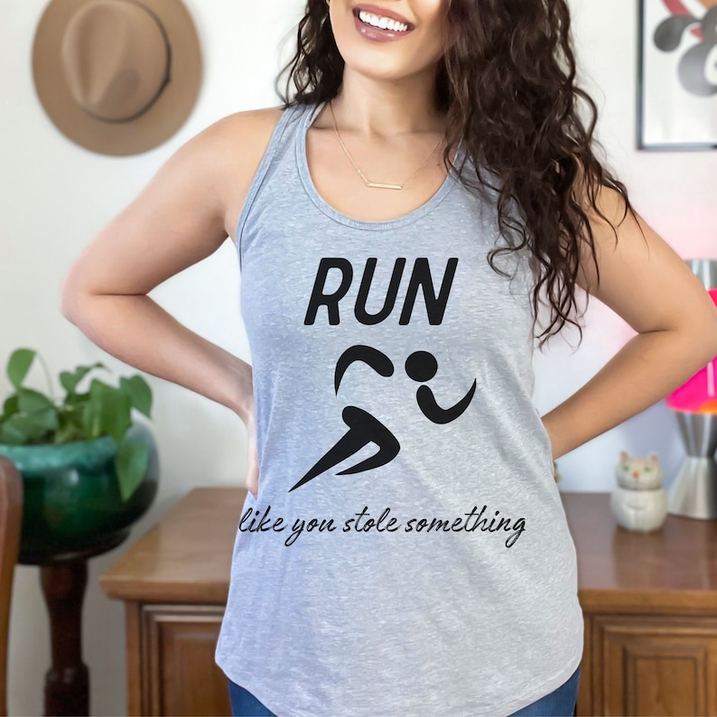 Running Tank Women's Workout Top Funny Gym Tank Funny Workout Shirt ...