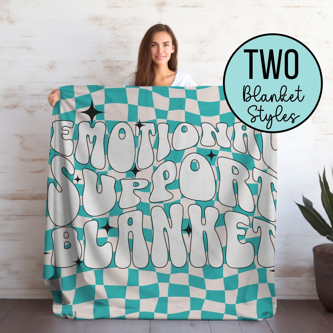Emotional Support Blanket Comfort Blanket Calming Gift Therapy Blanket ...