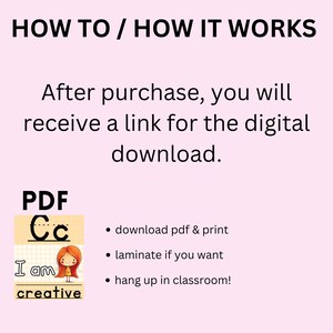 Positive Character Trait Classroom Decor Digital Download Alphabet ...