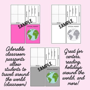 Classroom Passports Downloadable File Print at Home Blank Passport for ...