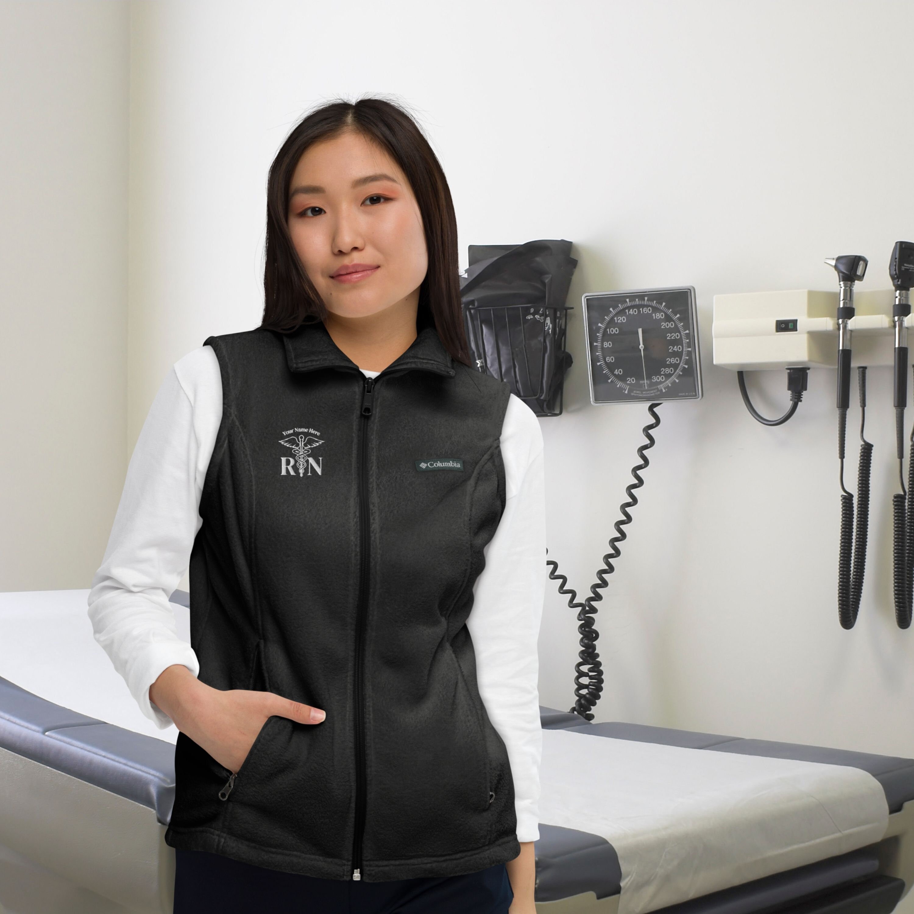 Personalized RN Vest Nurse Gift Personalized Nurse Fleece Vest Nurse ...