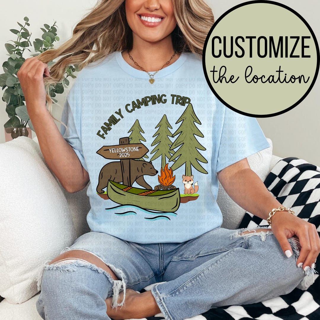 Custom Family Camping Shirt Design Idea for Vacation Tee Shirt Custom ...