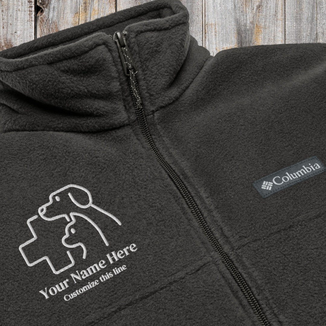 Embroidered Jacket Veterinarian Gift Fleece Jacket Vet Tech Gift Custom ...