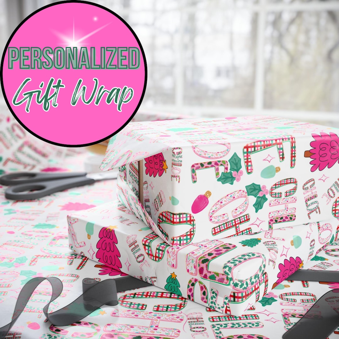 Personalized Wrapping Paper With Name Custom Wrapping Paper for Kids ...