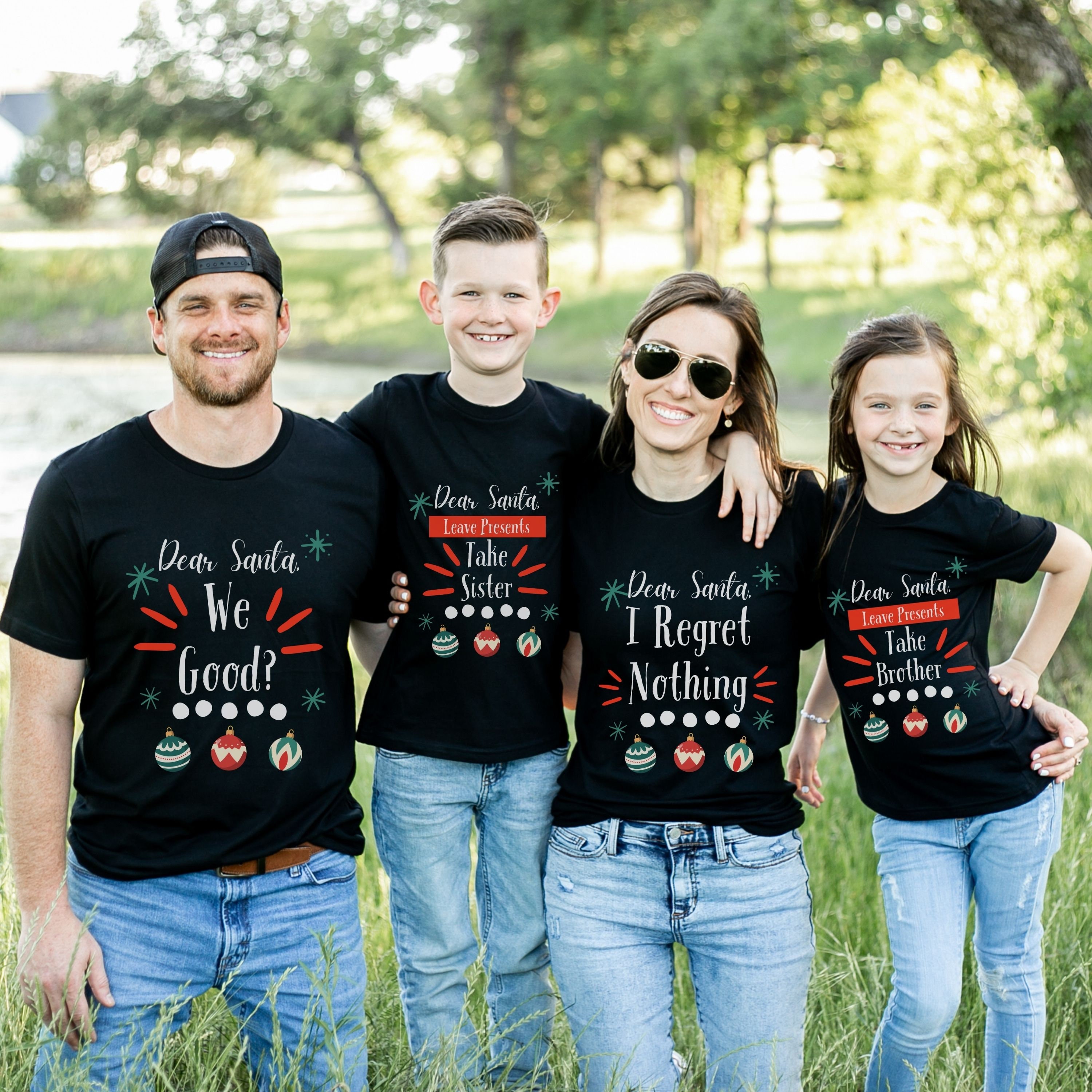 Matching Family Pajamas Funny Christmas Shirts Festive Family Tees ...