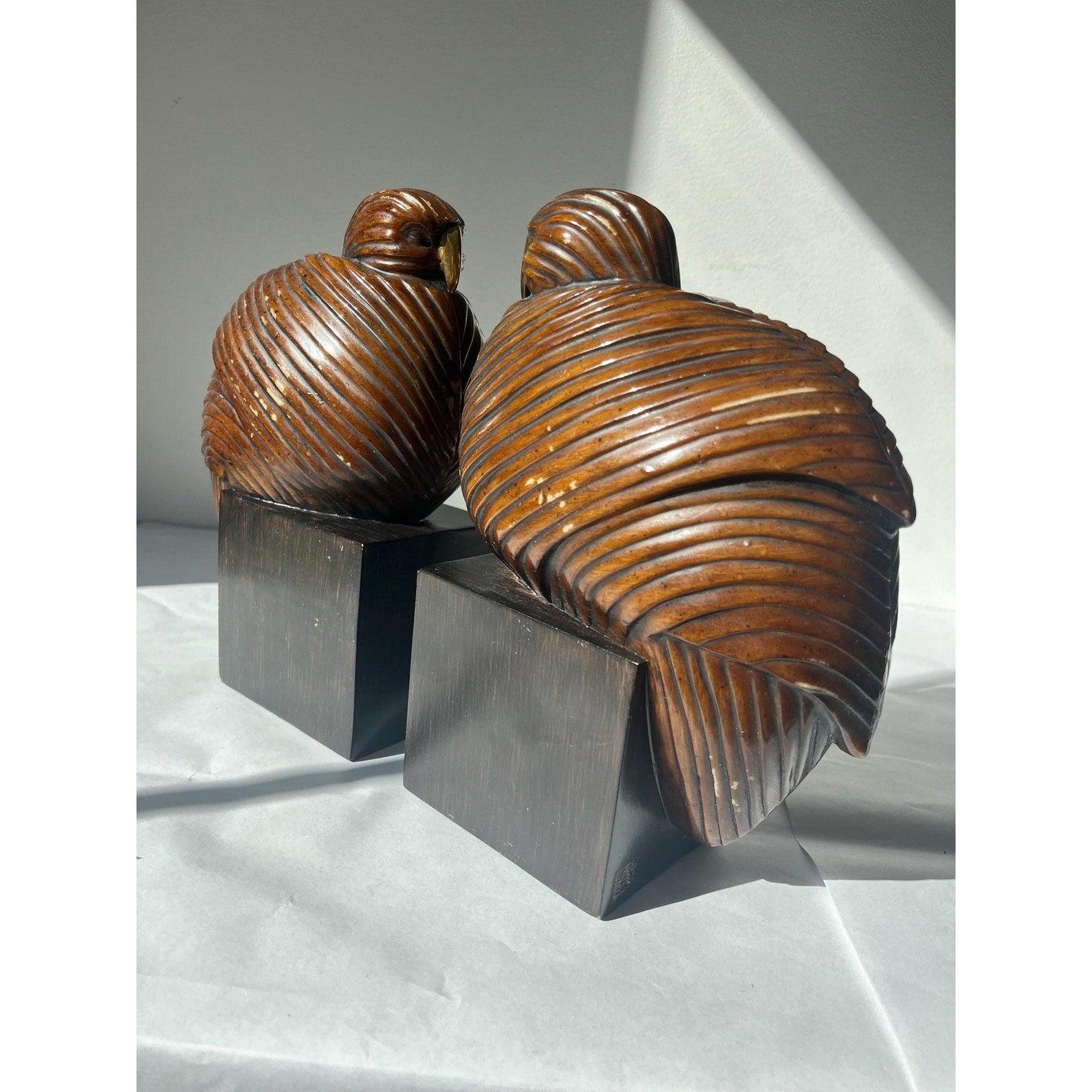 Vintage Austin Kinder Collection Sleeping Bird Bookends - Etsy