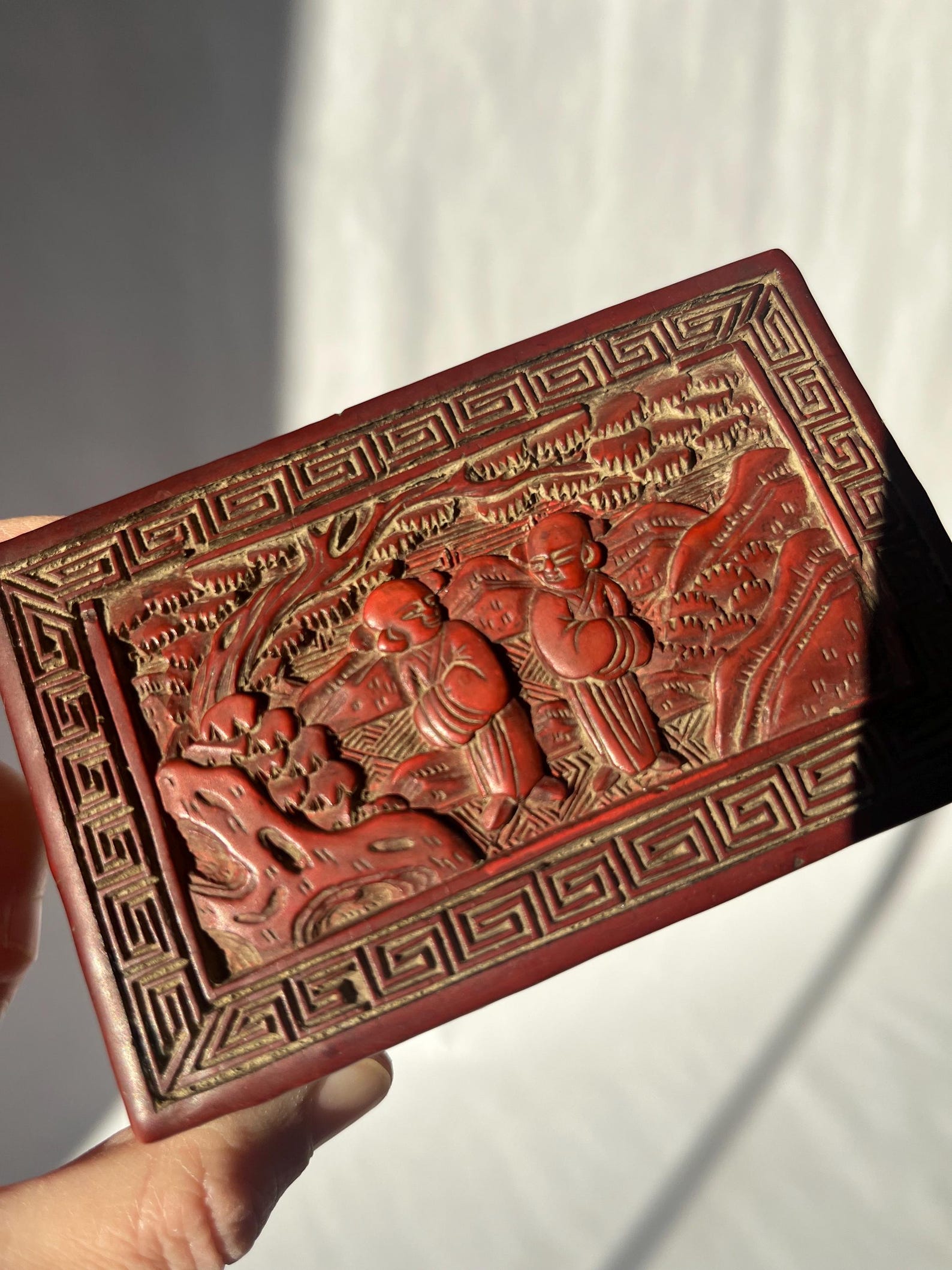 Antique Chinese Lacquer Box - Etsy