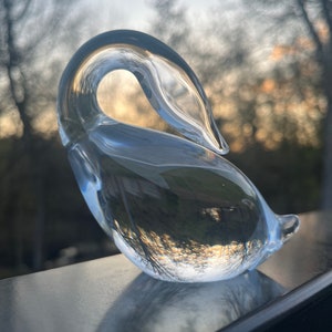 Vintage Rare Steuben Crystal Glass Goose - Etsy