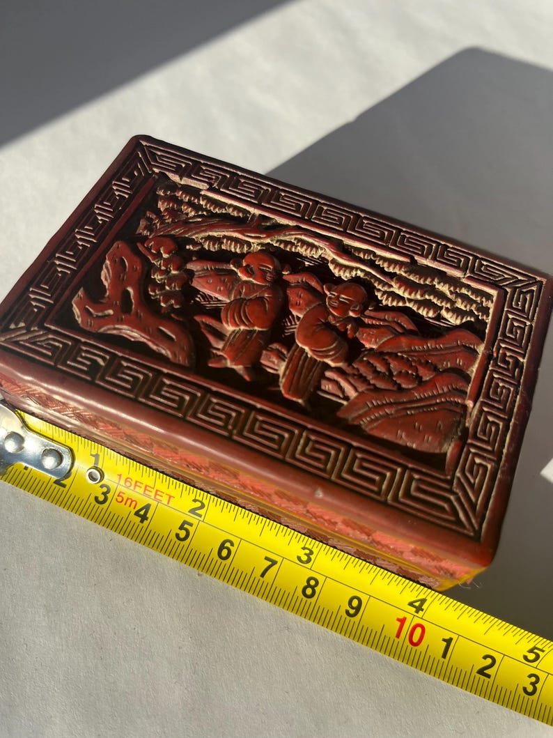 Antique Chinese Lacquer Box - Etsy