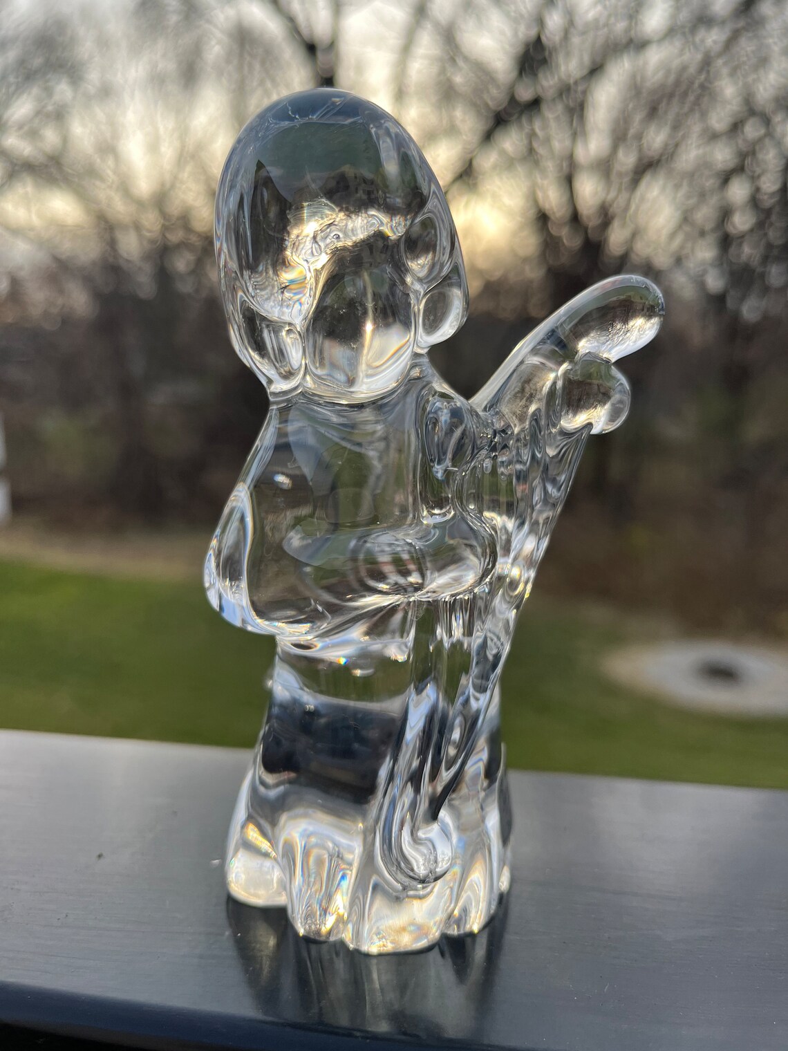 Vintage Marcolin Crystal Glass Angel - Etsy