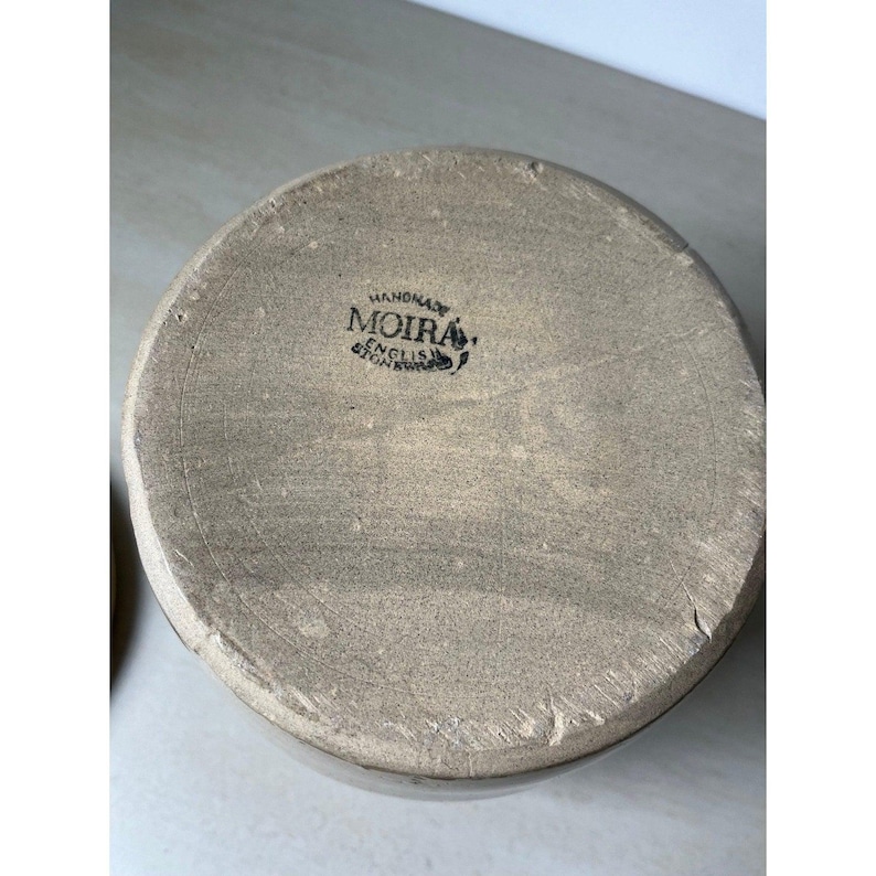 Large Vintage Stoneware Cookie Crock Made by Moira of England - Etsy