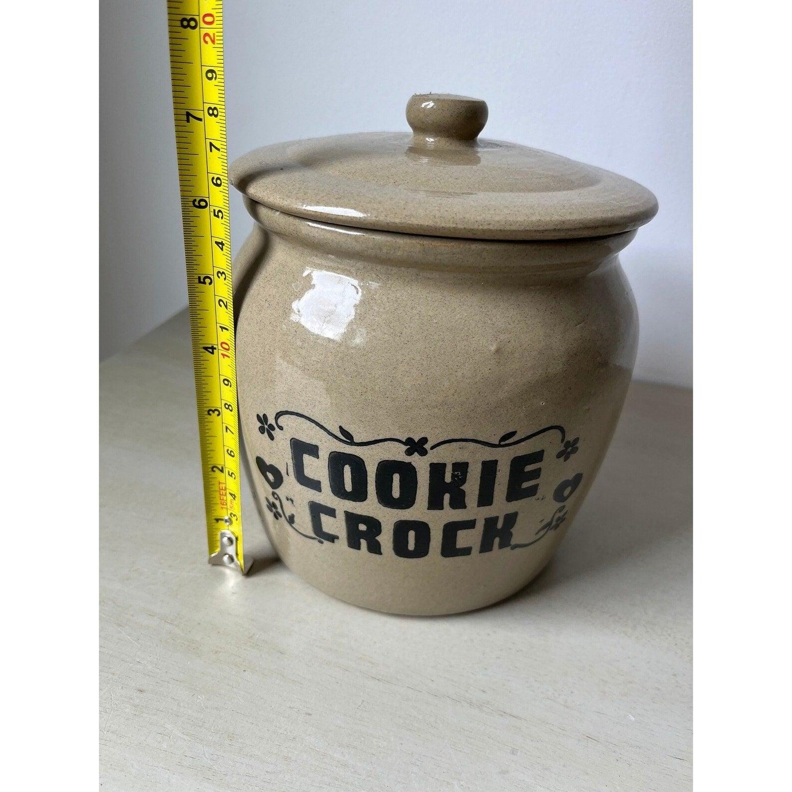 Large Vintage Stoneware Cookie Crock Made by Moira of England - Etsy