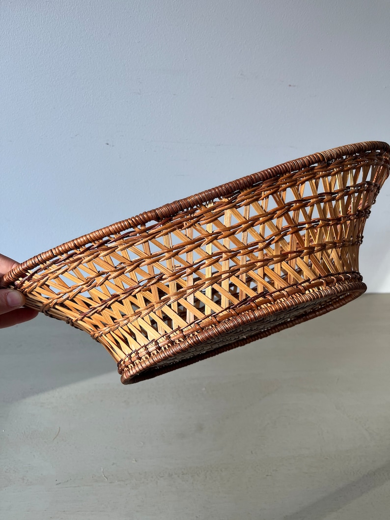 Really Nice Vintage Wicker Boat Basket - Etsy