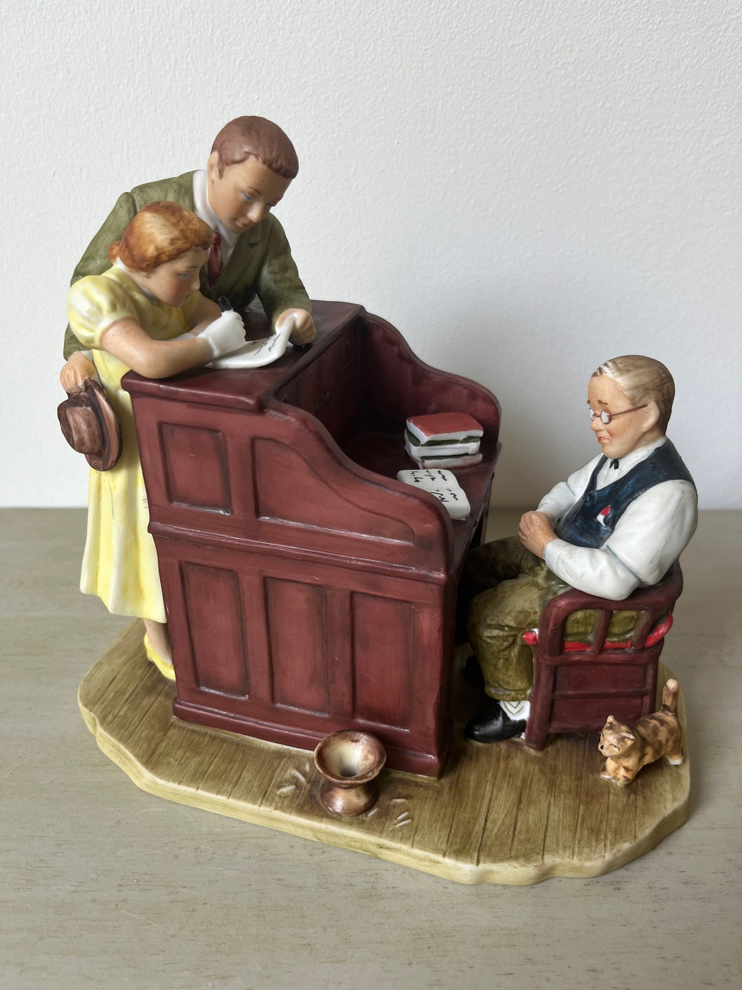 The Marriage Licence Porcelain Figurine - Etsy