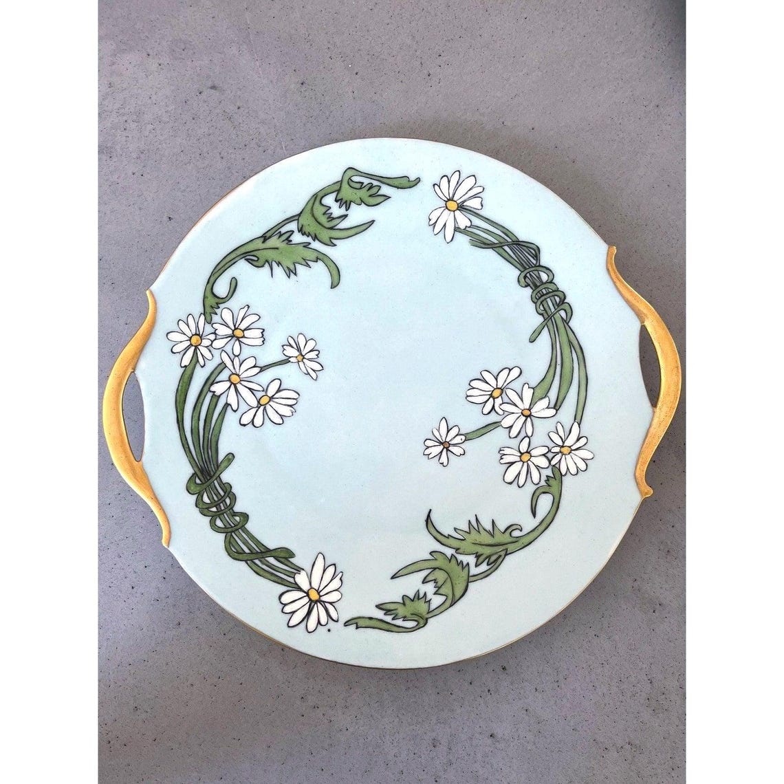 Antique Hand-painted Plate - Etsy