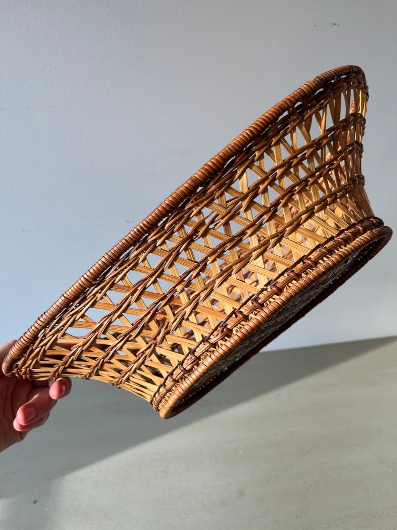Really Nice Vintage Wicker Boat Basket - Etsy