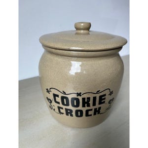 Large Vintage Stoneware Cookie Crock Made by Moira of England - Etsy