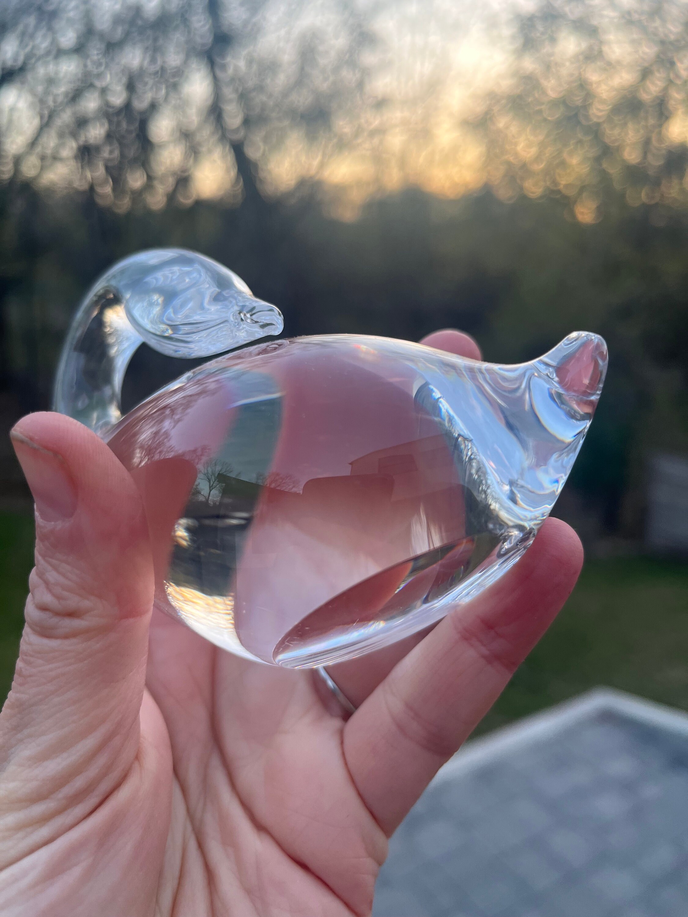 Vintage Rare Steuben Crystal Glass Goose - Etsy