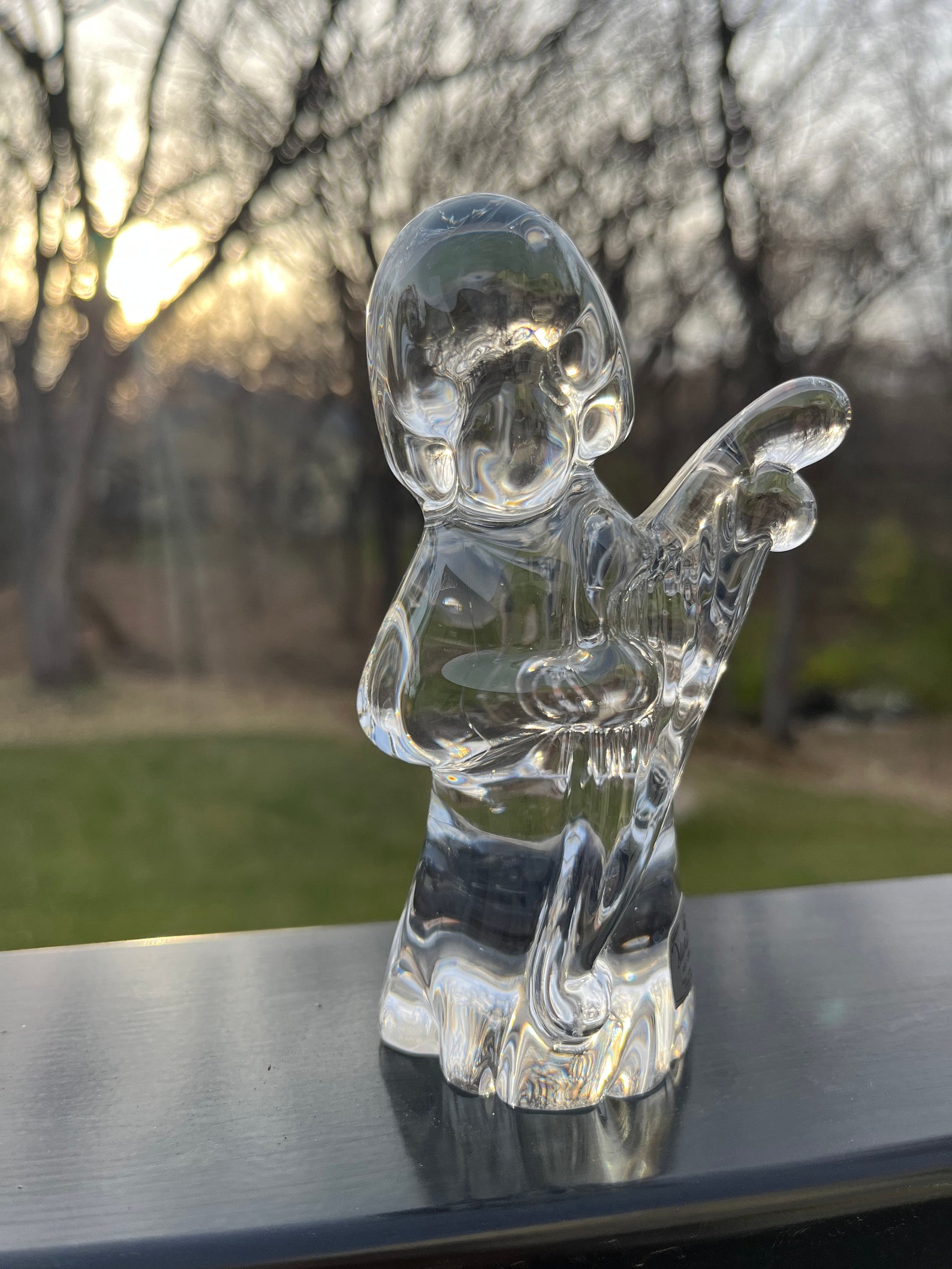 Vintage Marcolin Crystal Glass Angel - Etsy