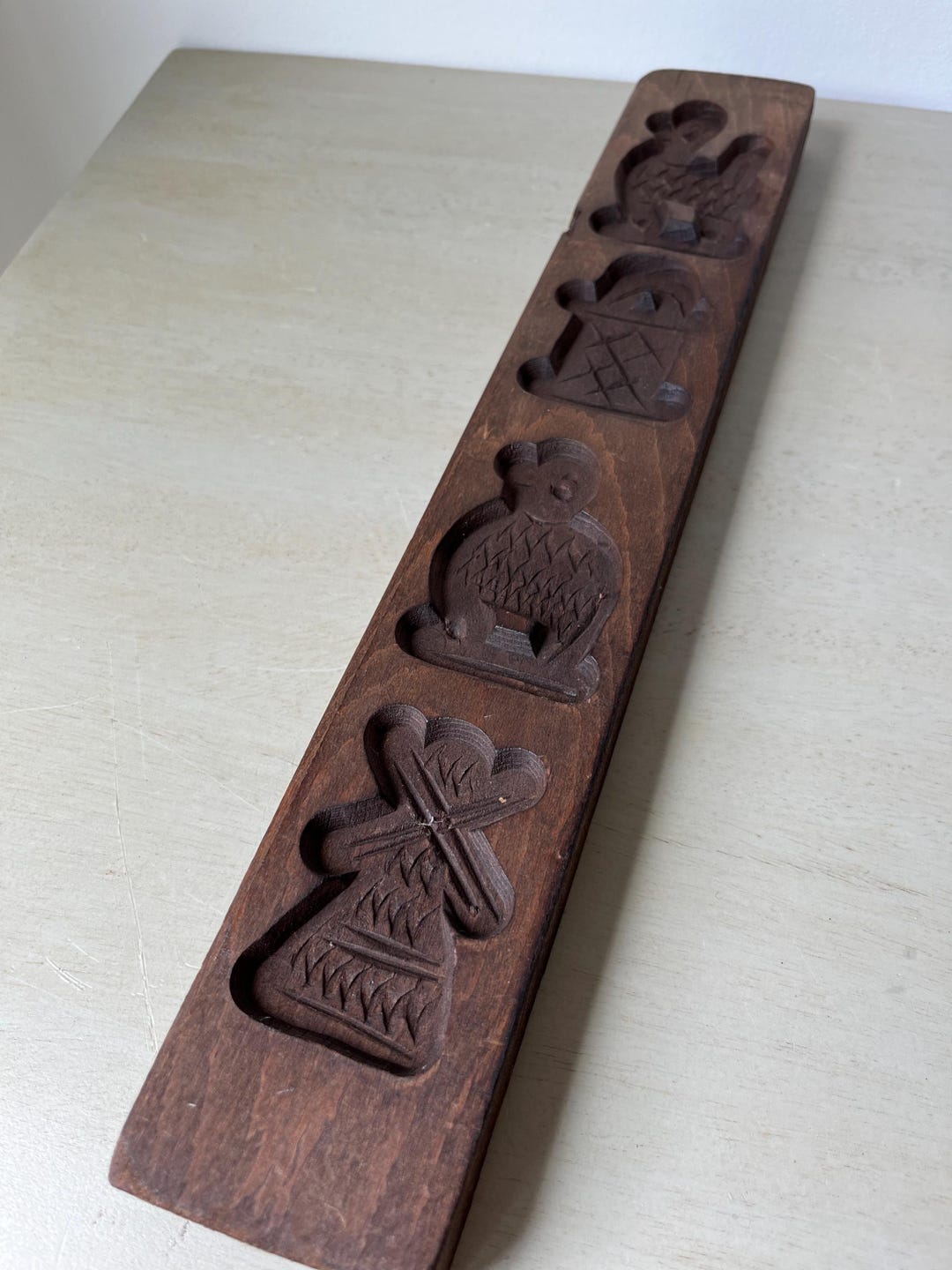 Antique Hand Carved Dutch Folk Art Wooden ‘speculaas’ Cookie Mold. - Etsy