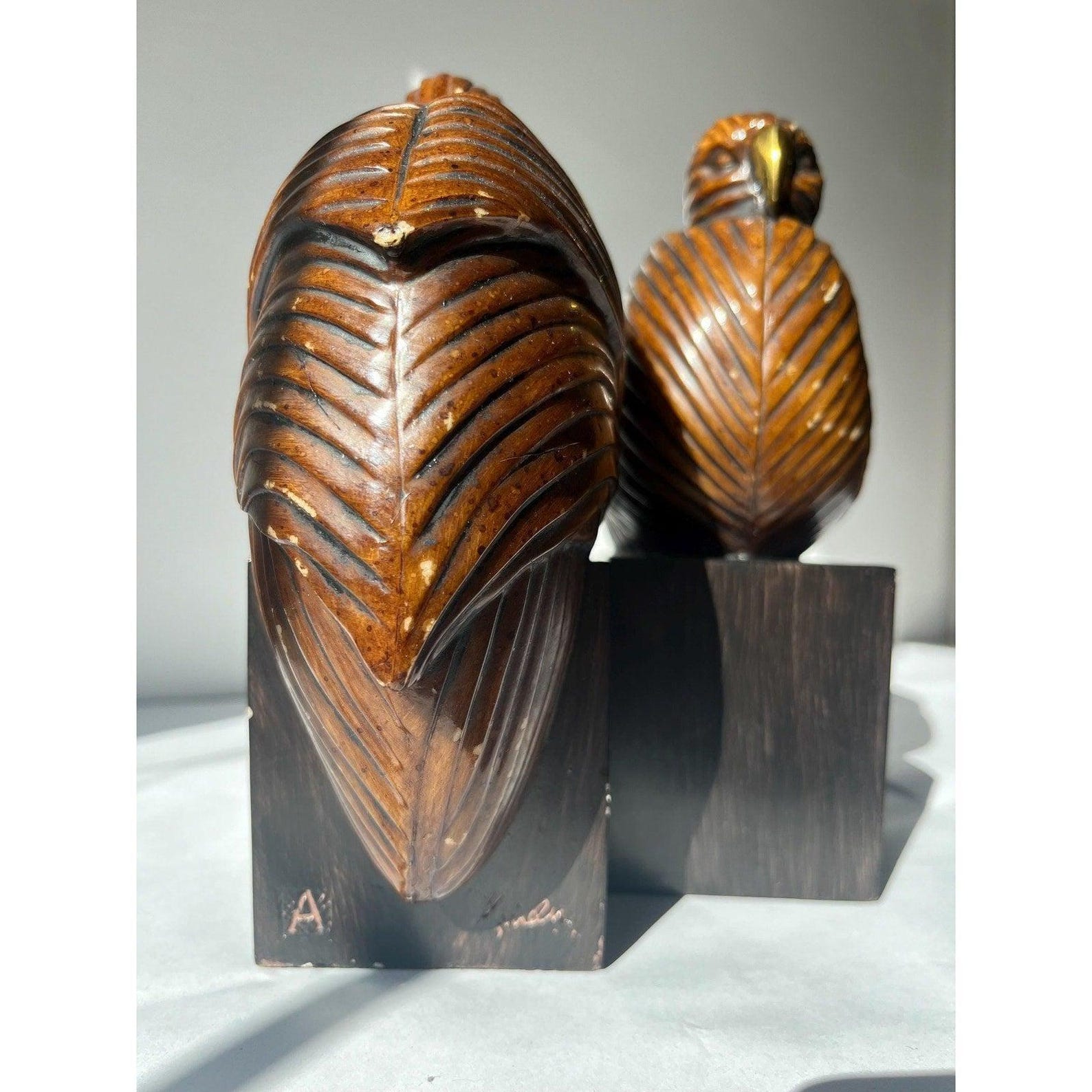 Vintage Austin Kinder Collection Sleeping Bird Bookends - Etsy
