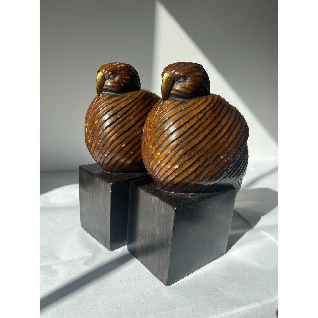Vintage Austin Kinder Collection Sleeping Bird Bookends - Etsy