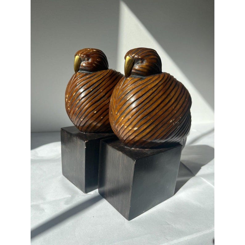 Vintage Austin Kinder Collection Sleeping Bird Bookends - Etsy