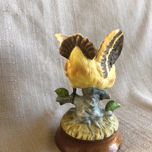 Vintage JOSEF ORIGINALS Yellow Ceramic Bird, Midcentury Robin Finch ...