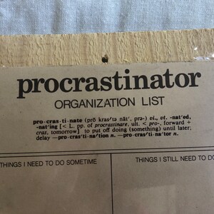 ONE 1950s-60s Unopenned Notepad With Pen, Things I've Got to Do ...