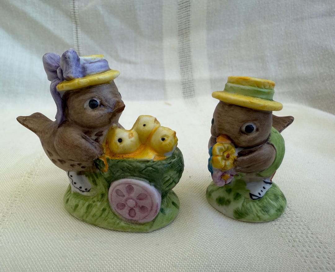 Easter Chicks Vintage, Set of 4, MINT Condition, Ceramic 1960s Kitsch ...