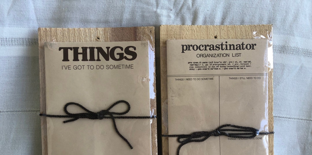 ONE 1950s-60s Unopenned Notepad With Pen, Things I've Got to Do ...