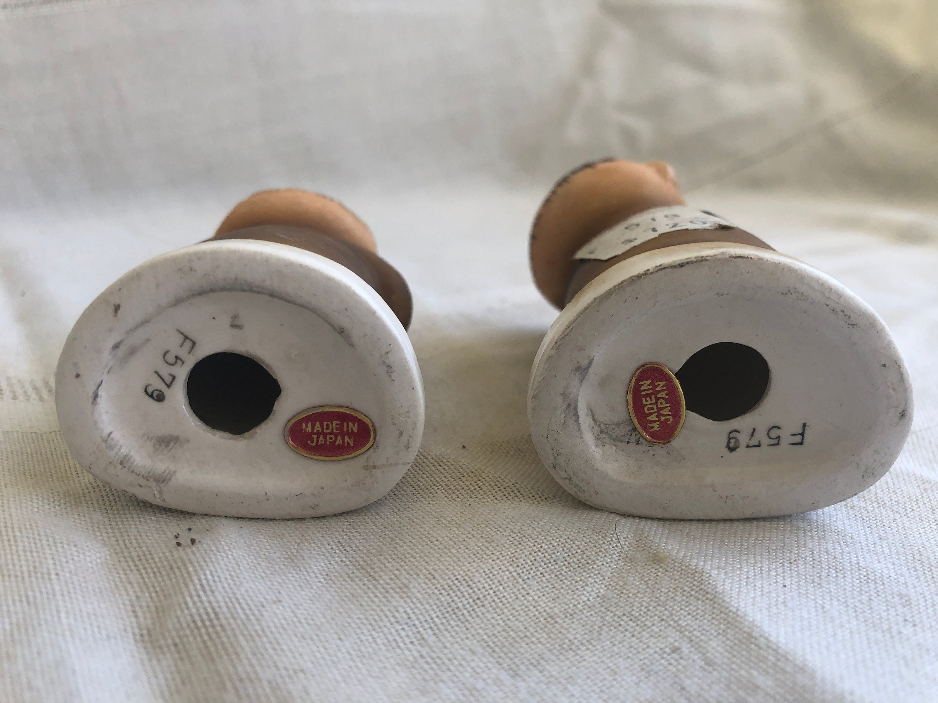 RARE Vintage Ceramic MONK Friar Tuck PAIR of 2 See No Evil - Etsy