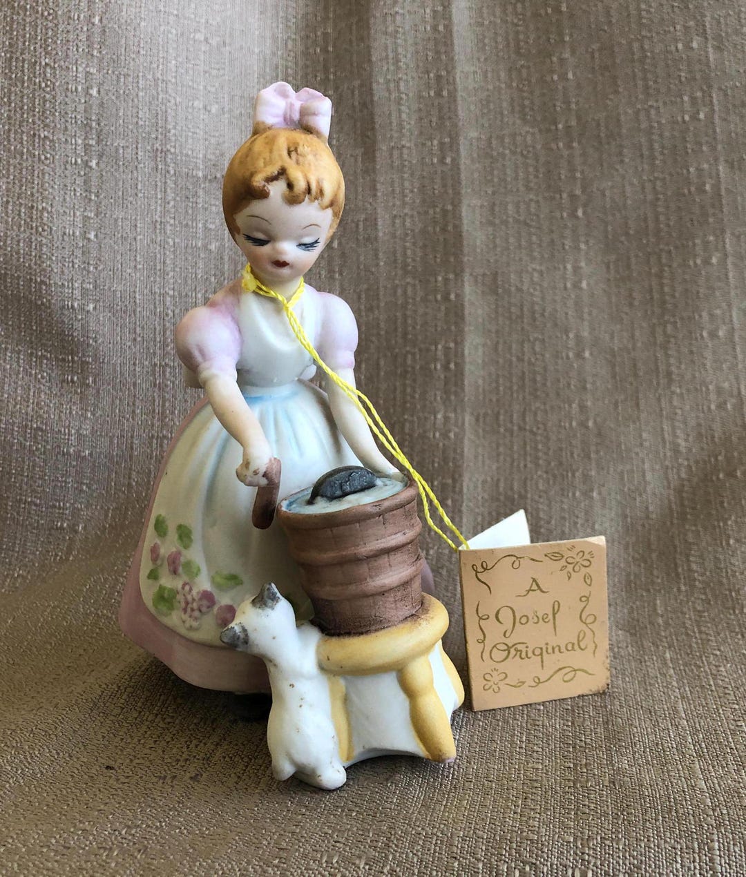 JOSEF ORIGINALS Becky Figurine, Tom Sawyer Series, Vintage Ceramic ...