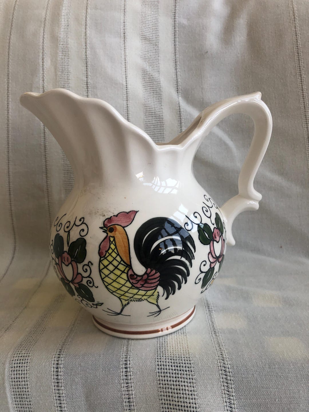 MINT Midcentury Rooster Syrup Pitcher, Vintage Rooster Ceramic Creamer ...