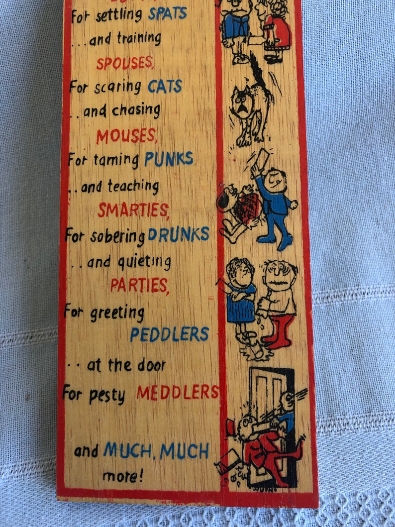 Vintage Fanny Paddle Wood, Spanking Stick, Midcentury Kitchen Wall ...