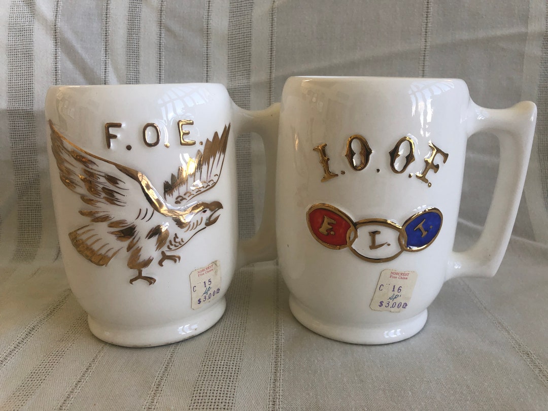 MASONIC MUGS, 1960-80s Fine Porcelain Mug Cups, Freemasons, Masonic ...
