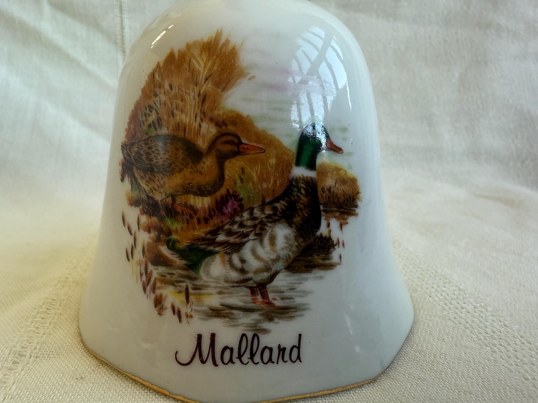 Mallard Ducks Ceramic Bell, MINT Condition, 1960s Small Hunting Game ...