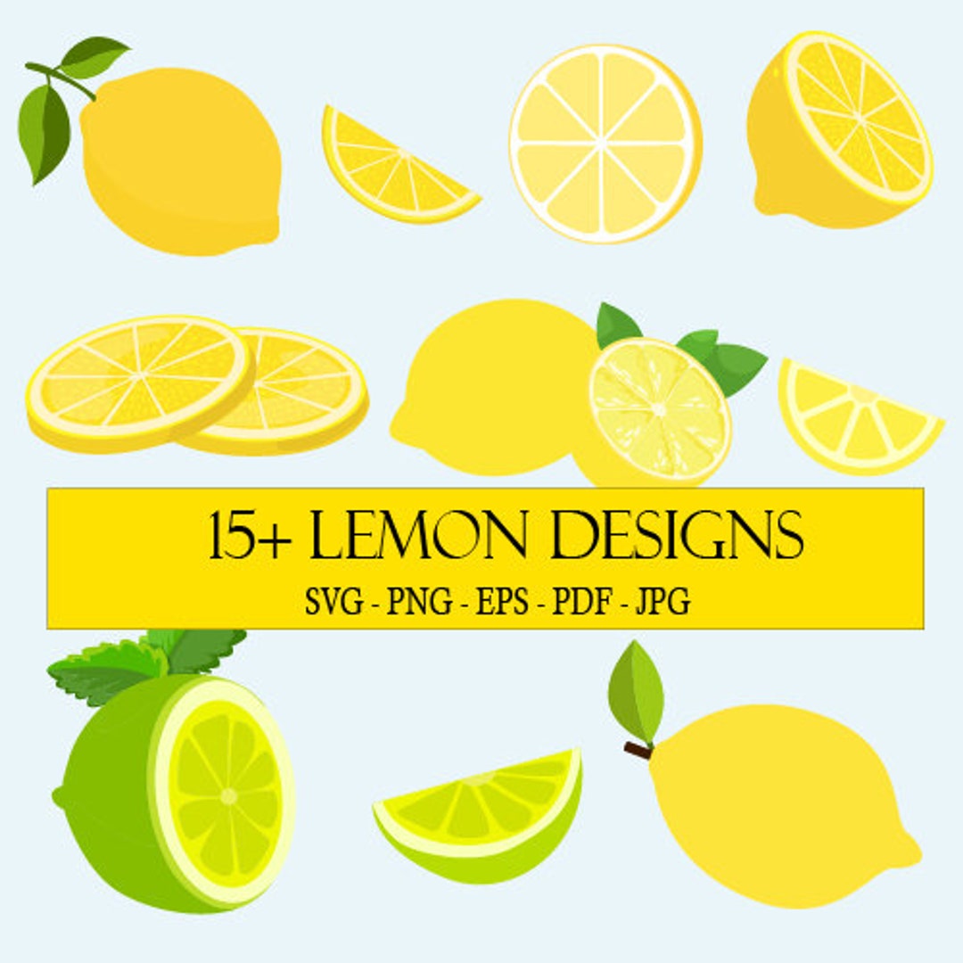 Lemon SVG Bundle Lemon Svg Lemon Png Hello Summer SVG - Etsy