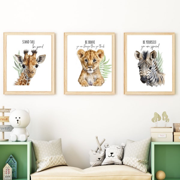 Jungle Nursery Art - Etsy