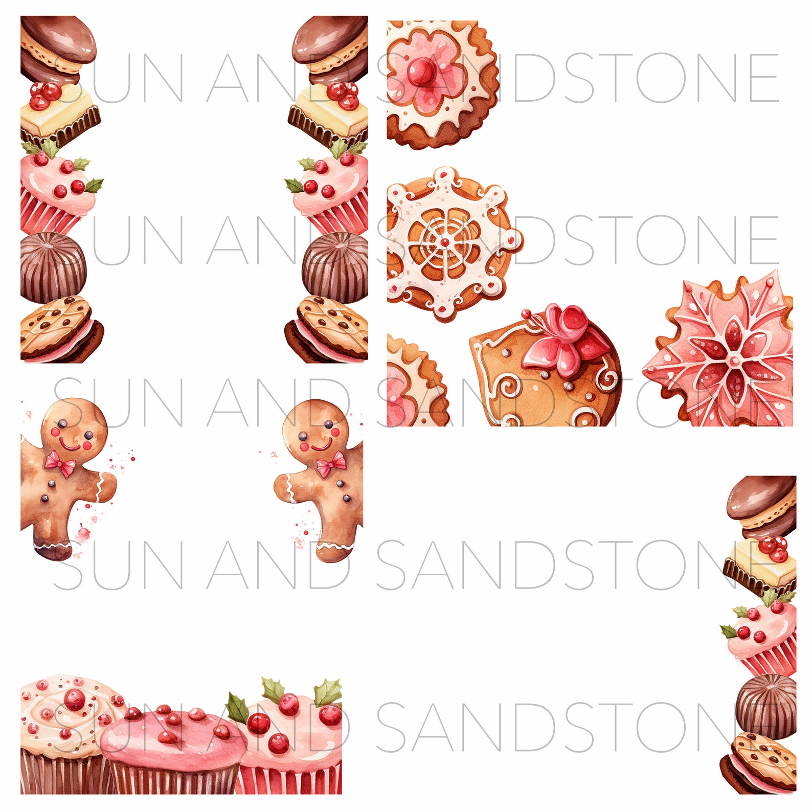 Christmas Sweets Clipart, Holiday Food Clipart, Holiday Clipart ...