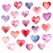 Valentine's Day Clipart, Watercolor Valentines, Hearts, Hearts Clipart ...