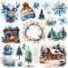 Winter Clipart Bundle, Christmas Clipart Bundle, Holiday Clipart Bundle ...