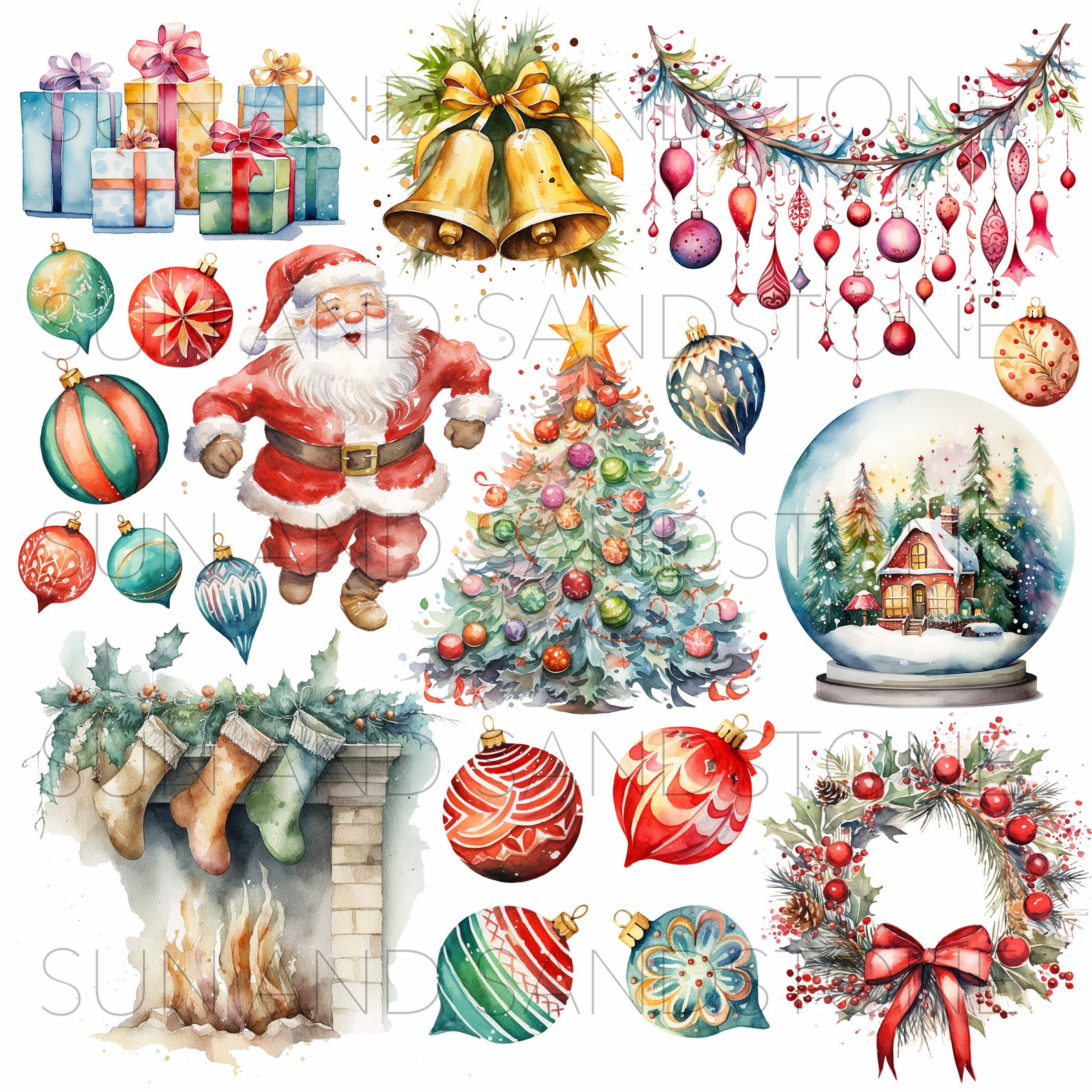 Winter Clipart Bundle, Christmas Clipart Bundle, Holiday Clipart Bundle ...